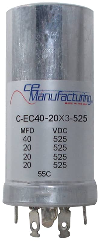CE Manufacturing Multisection Can Capacitor, 40/20/20/20uf @ | Reverb
