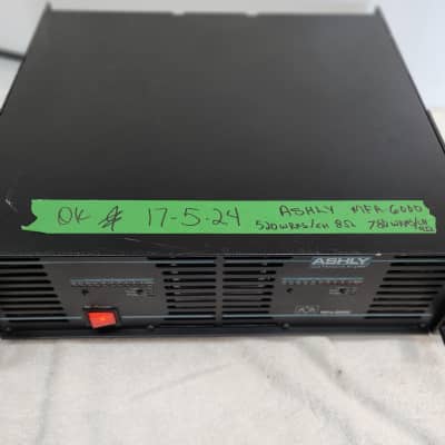 ASHLY MFA -6000 DUAL MONORAL AMPLIFIER 2 x 800 Watts 4 Ohms | Reverb