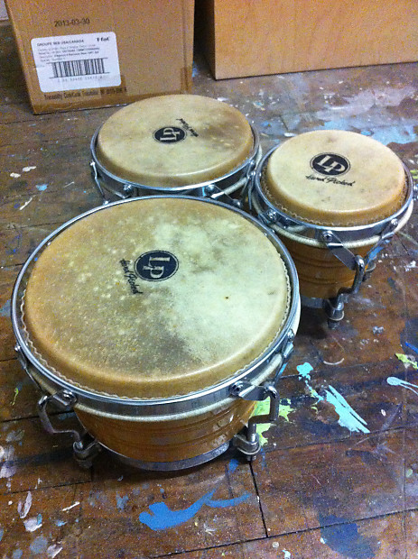Latin Percussion LP202-AW Generation III Wood Triple Bongos | Reverb