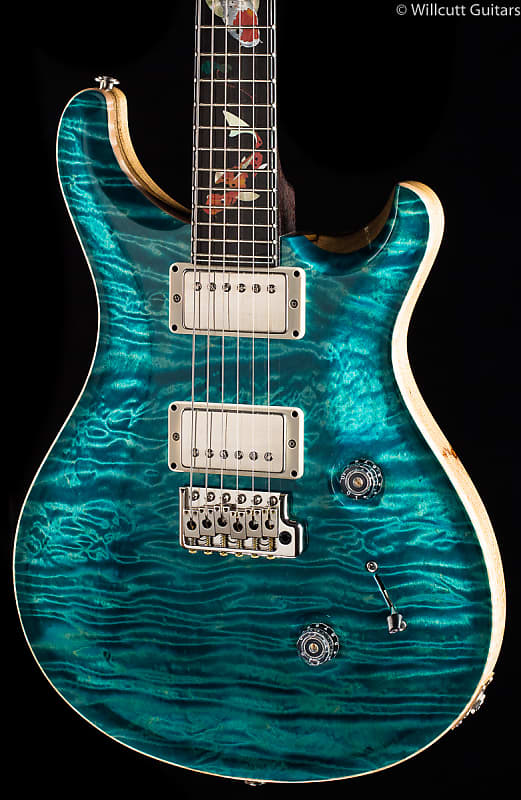 PRS Private Stock 8106 Custom 24 Bahamian Blue Koi Inlay | Reverb