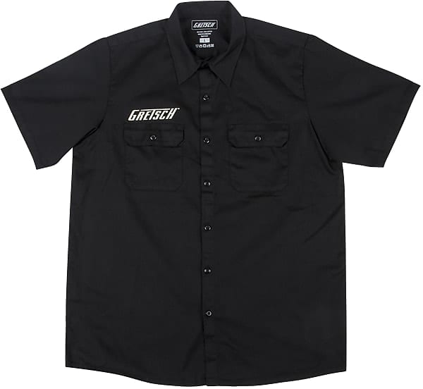 Genuine Gretsch Electromatic Logo Black Men's Workshirt, Size | Reverb