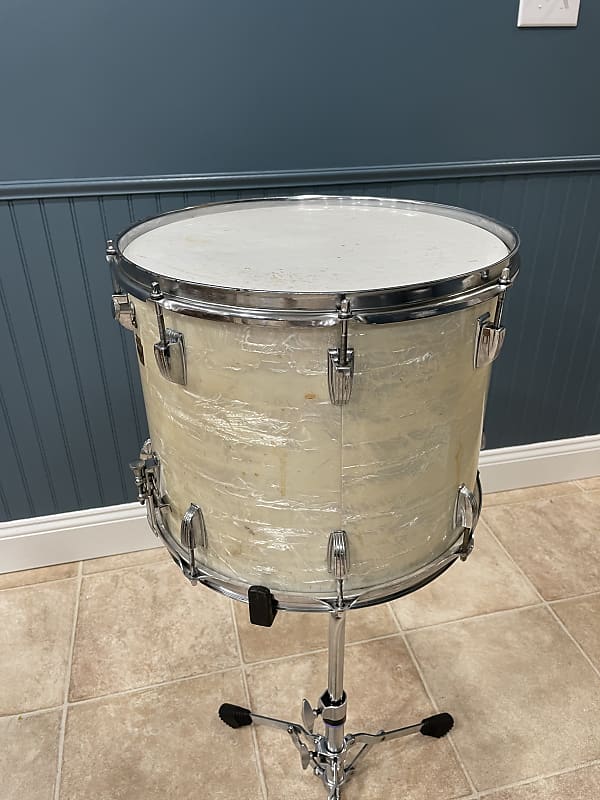 Ludwig 15 x 12 Snare 1966 - White Marine Pearl | Reverb