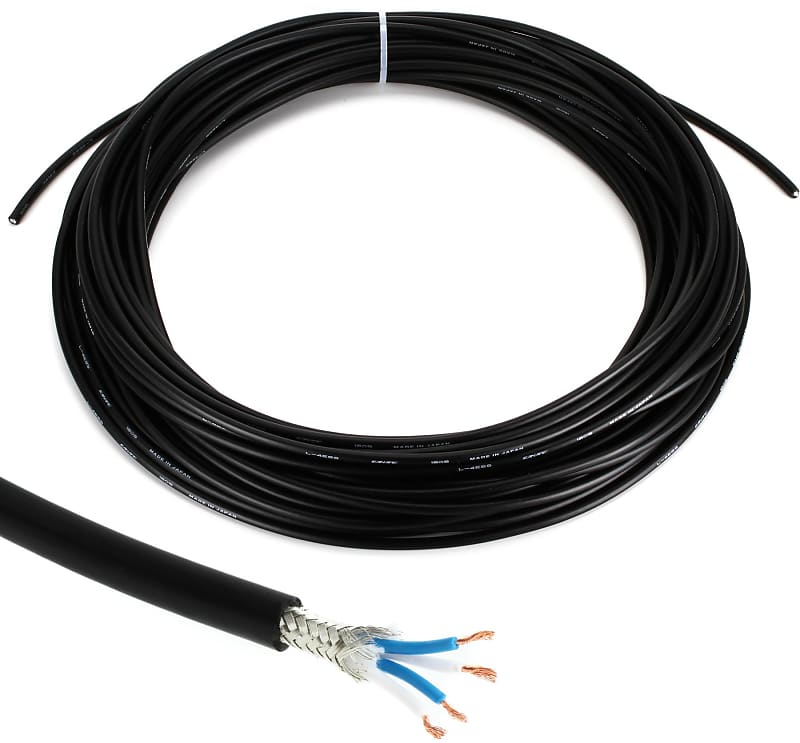Canare L-4E6S Star Quad Bulk Microphone Cable - Black 100 | Reverb