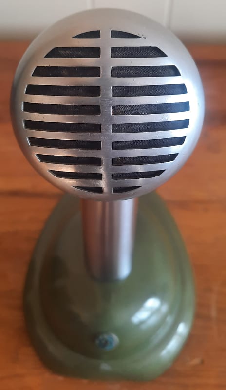 Vintage Shure 'The Dispatcher' 520SL Green Bullet Microphone | Reverb