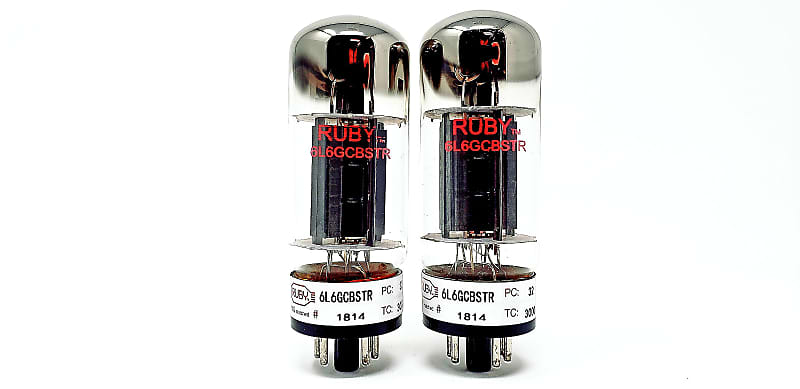Ruby 6L6GCBSTR Power Tube Matched Pair | Reverb