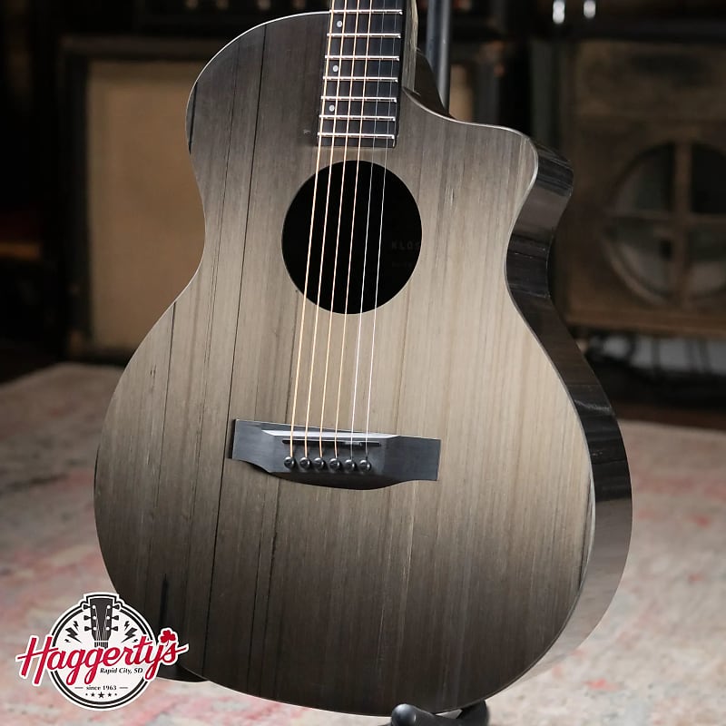 Klos Grand Cutaway Mini Acoustic/Electric - Carbon Timber | Reverb
