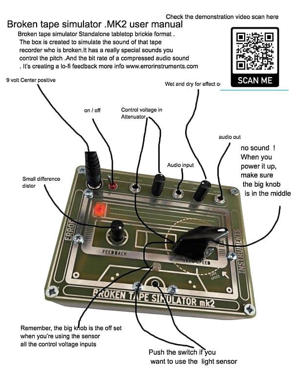 Error Instruments - Broken Tape Simulator MK2 | Reverb Australia