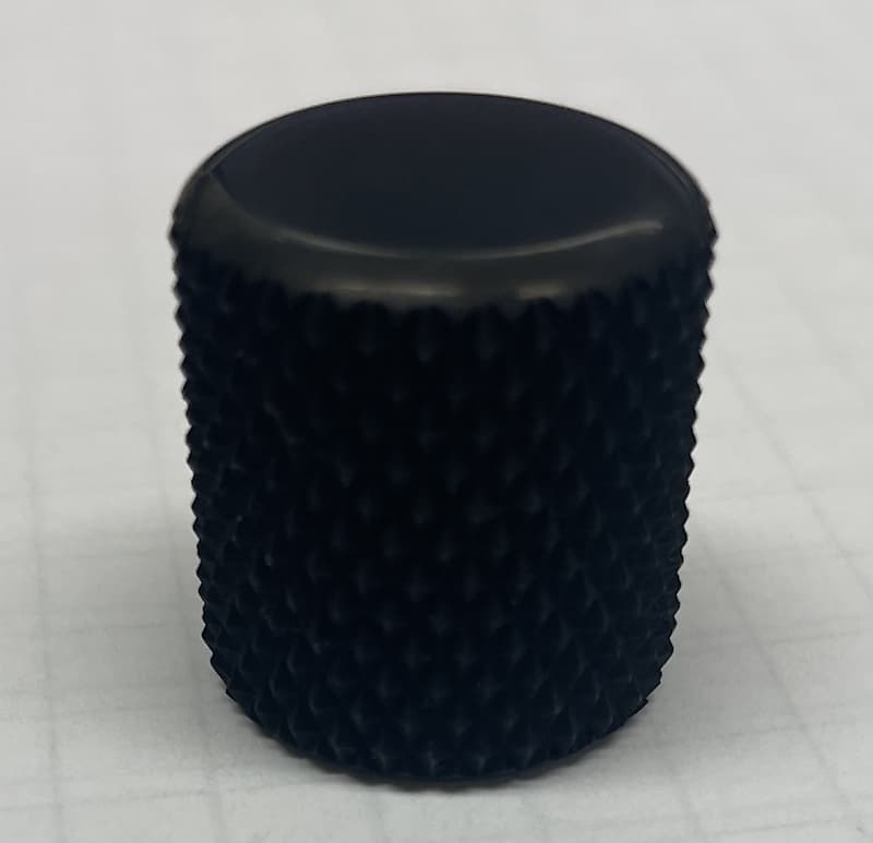 Black Chrome Aluminum Light Knurl Knob | Reverb