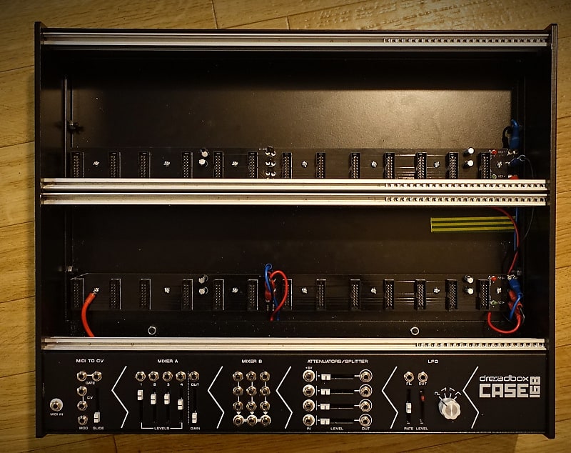 Dreadbox Case 168 Eurorack-case (built in MIDI-to-CV, two | Reverb