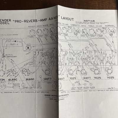 Fender Pro Reverb manual schematics and original | Reverb Deutschland