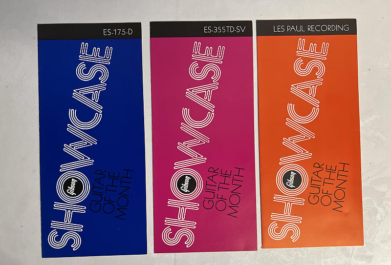 Gibson 3 Showcase catalogs 70s | Reverb