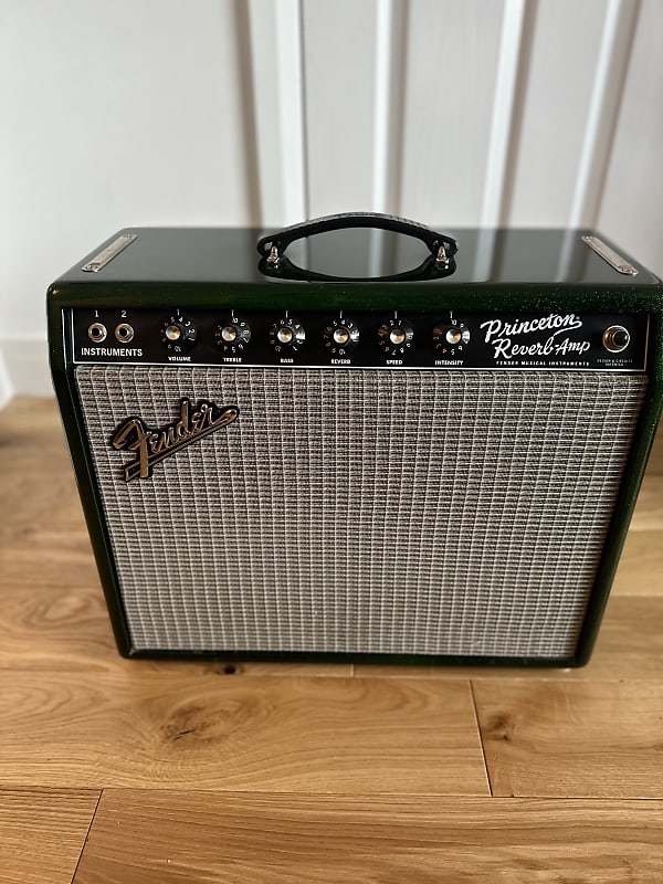 Fender '65 Princeton Reverb Reissue "Green Sparkle" FSR | Reverb UK