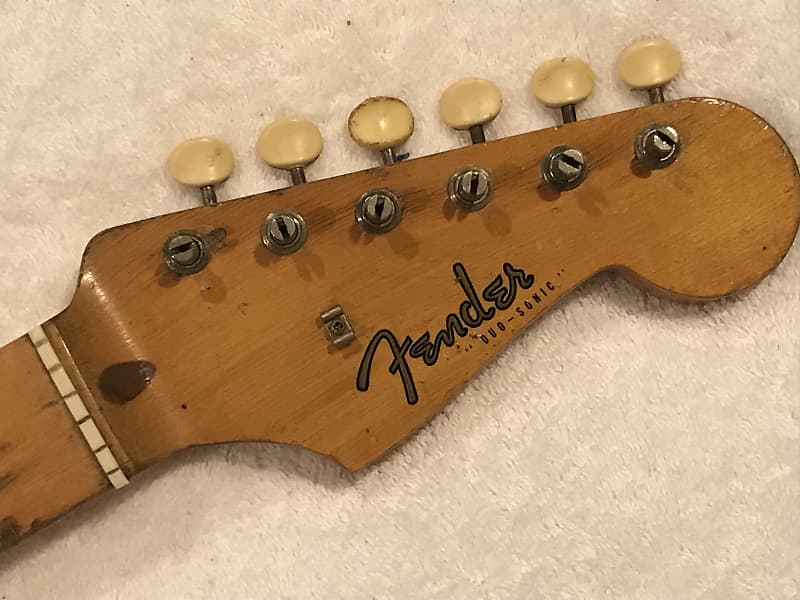 Fender Duo-Sonic 1957 Natural NECK with original Kluson | Reverb