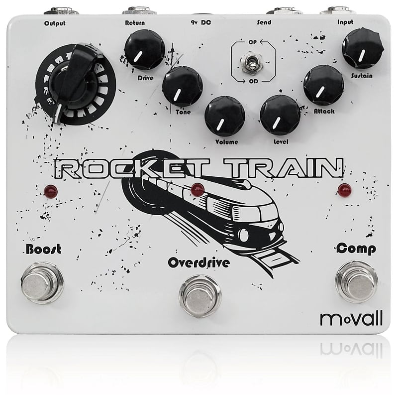Movall MT-02 Rocket Train Triple FX Compressor, Overdrive & | Reverb