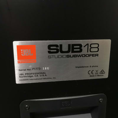 JBL Sub18 Studio Subwoofer | Reverb