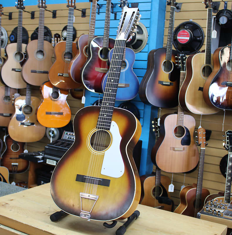 Stella Harmony H912 1960's Acoustic Guitar | Reverb