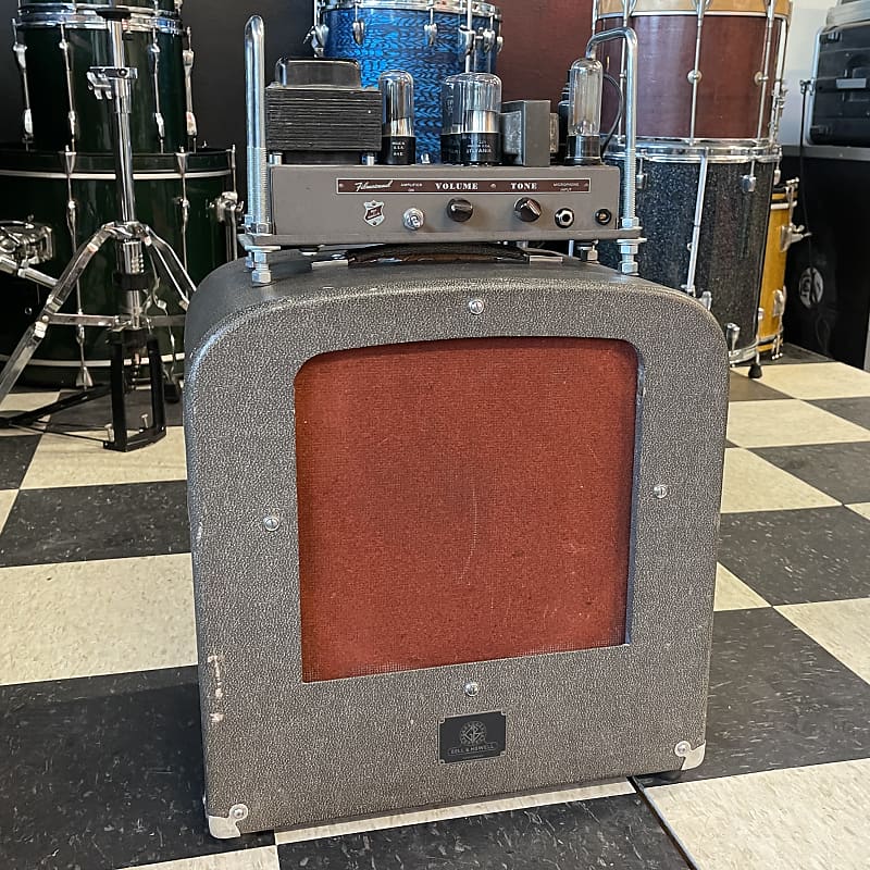Bell & Howell Modified tube head and matching cab Mid-Century | Reverb