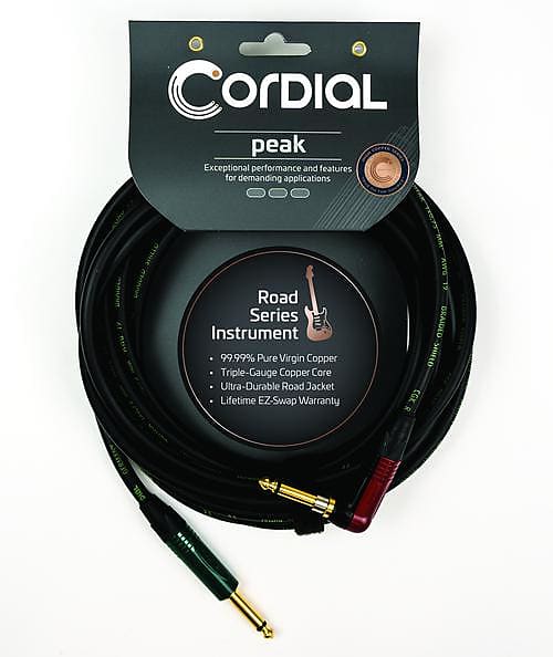 Cordial Cables Premium High-Copper Instrument Cable with Road | Reverb