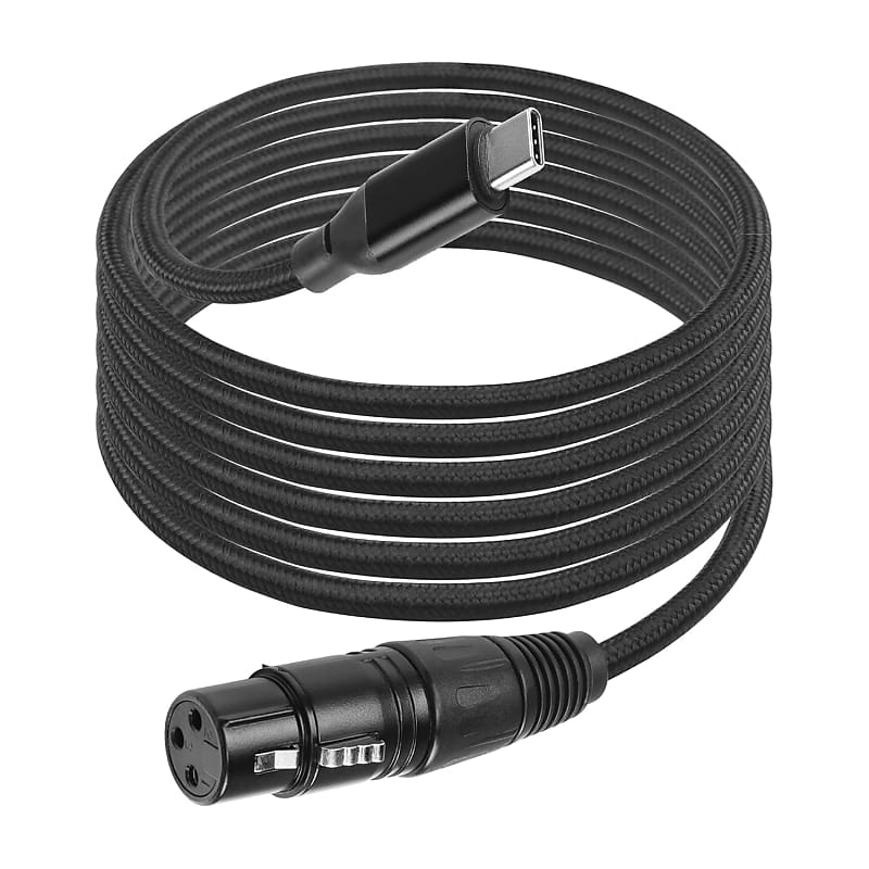 6.5FT XLR Female to USB C Microphone Audio Cable,USB Type-C | Reverb