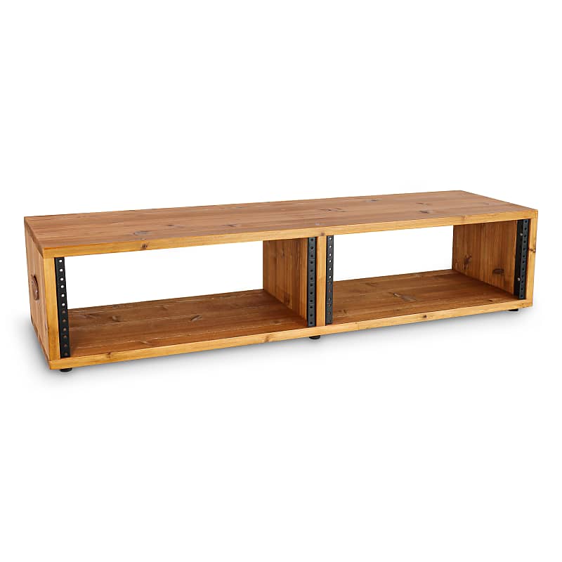 Sanctus Sound 2 x 4U Desktop Studio Rack Double-Bay in Cedar | Reverb