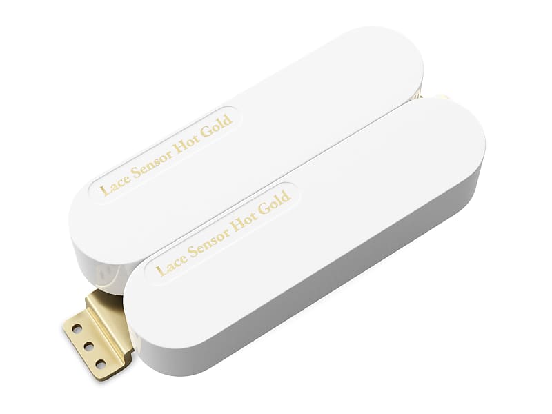 LACE Sensor Hot Gold Dually Humbucker (12k) - White | Reverb