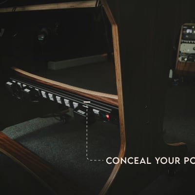 Munstre Composer desk workstation - Walnut recording studio | Reverb
