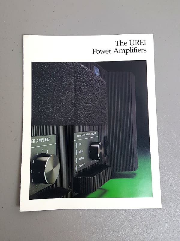 UREI 1981 Power Amplifier Brochure (6150, 6250, 6300, 6500) | Reverb