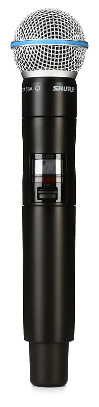 Shure QLXD2/BETA58A Wireless Handheld Microphone Transmitter | Reverb