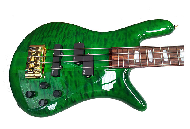 Spector Euro 4LX Gloss Green Bass Guitar | Reverb
