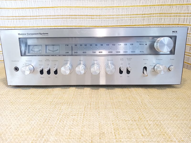 MCS 3222 Stereo Receiver Vintage Silver 80s | Reverb