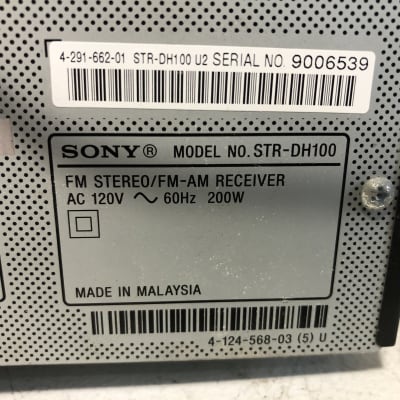 Sony STR-DH100 Receiver HiFi Stereo Home Audio 2 Channel | Reverb