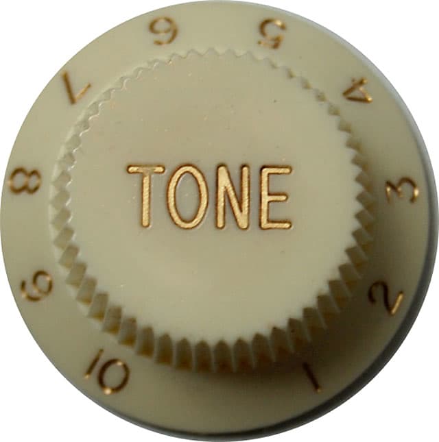 Fender Strat Tone Knob (Aged White) | Reverb