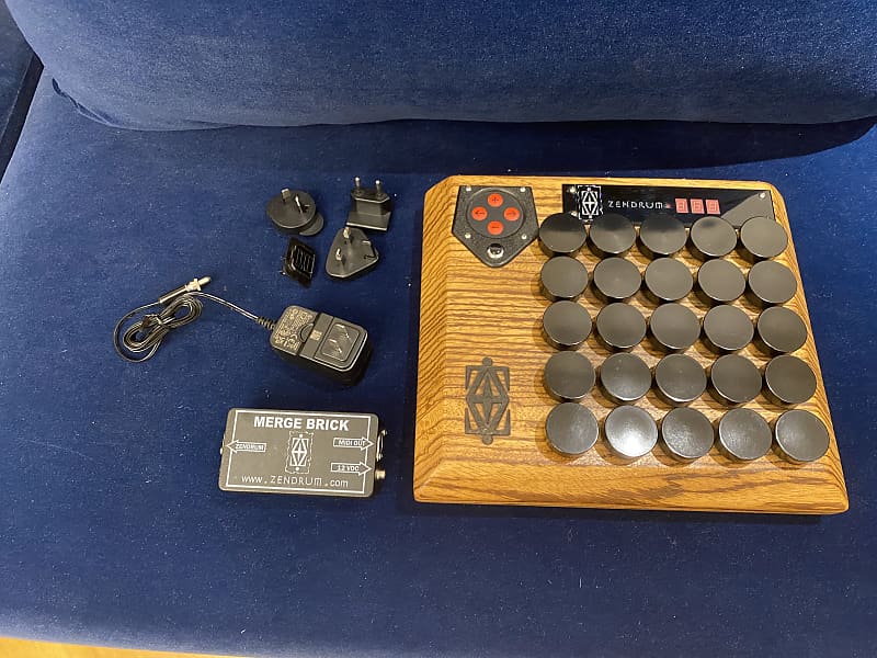 Zendrum ZAP 2, Zebrawood, Merge Brick power supply | Reverb