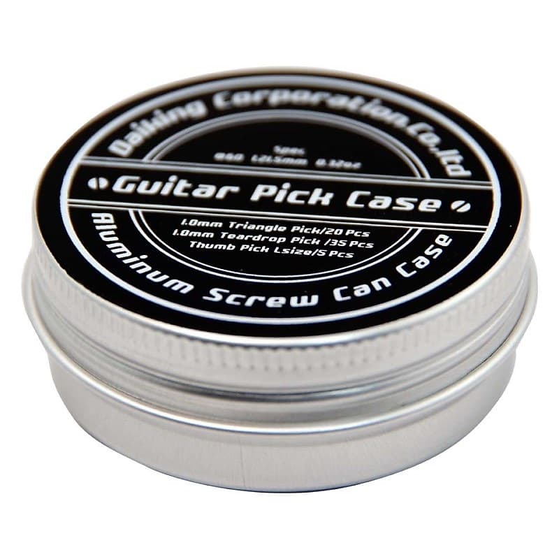Daiking Corporation Daiking aluminum can guitar pick case | Reverb