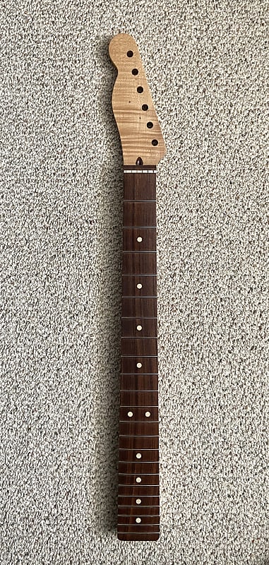 Warmoth Flame Maple/Pao Ferro Telecaster Neck -- Standard | Reverb