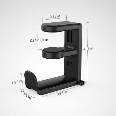 Rotating Headphone Stand - PC Headset Stand, Adjustable | Reverb