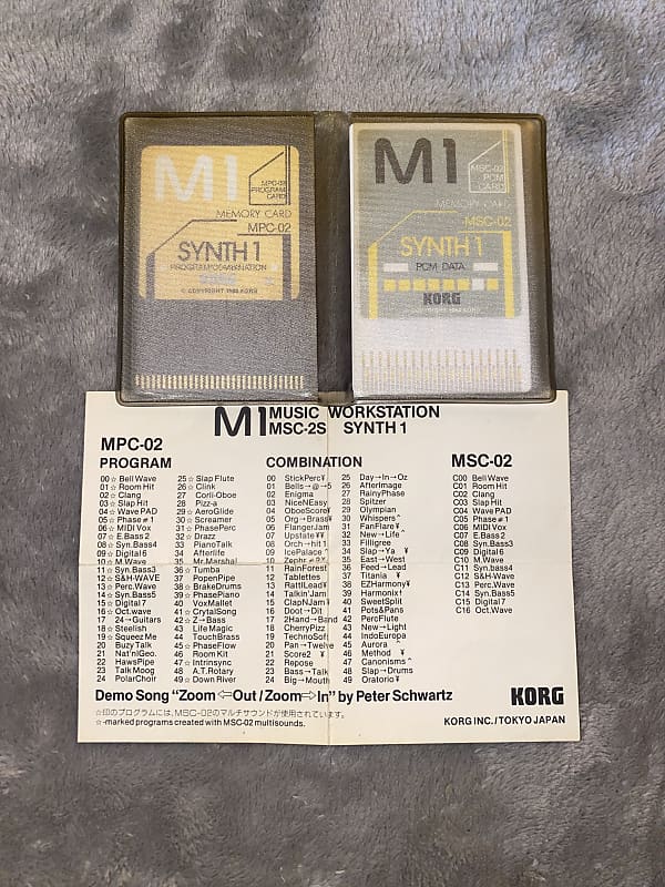 Korg M1 Synth 1 PCM Card Set | Reverb