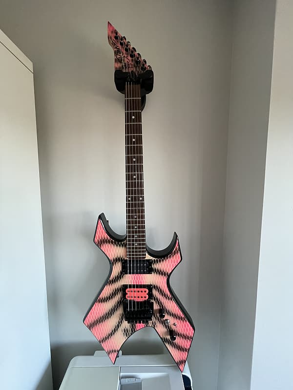 🐍 1989 BC Rich Platinum Series Warlock – Snakeskin Finish | | Reverb