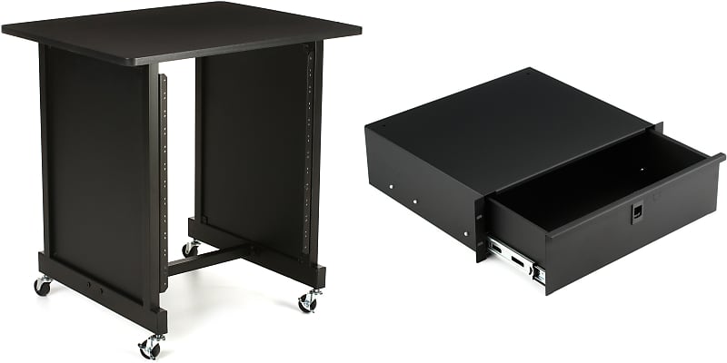 On-Stage Stands WSR7500B Rack Cabinet - Black Bundle with | Reverb