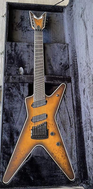 Dean ML SELECT 8 STRING MULTISCALE KAHLER BURLED MAPLE SNBB | Reverb