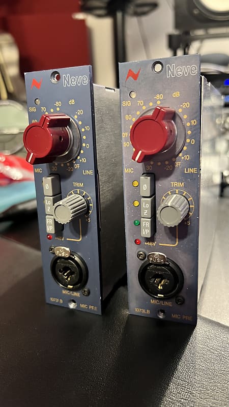 AMS Neve 1073LB 500 Series Mic Preamp Module 2010s - Blue | Reverb