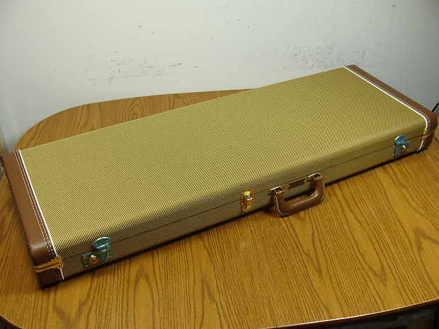 Vintage Fender Strat Tele G&G TWEED HARDSHELL CASE for | Reverb UK