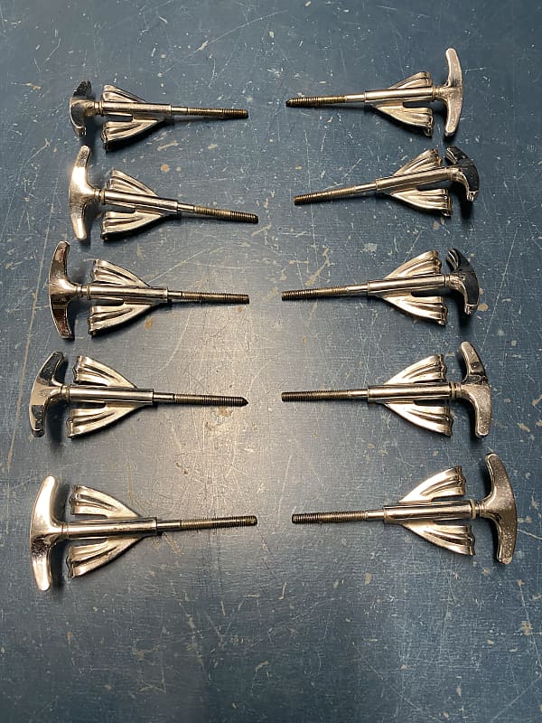 Ludwig T Rods & Claws (10 sets) 1970s Chrome | Reverb