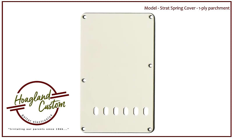 Standard Stratocaster Spring Cover - 1-ply - parchment | Reverb