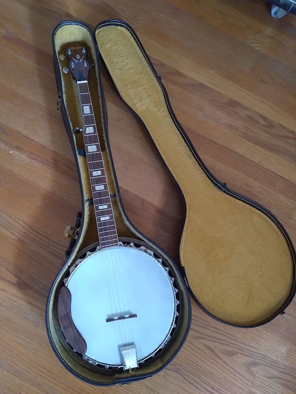 Vintage Penco 5 String Banjo w Case | Reverb