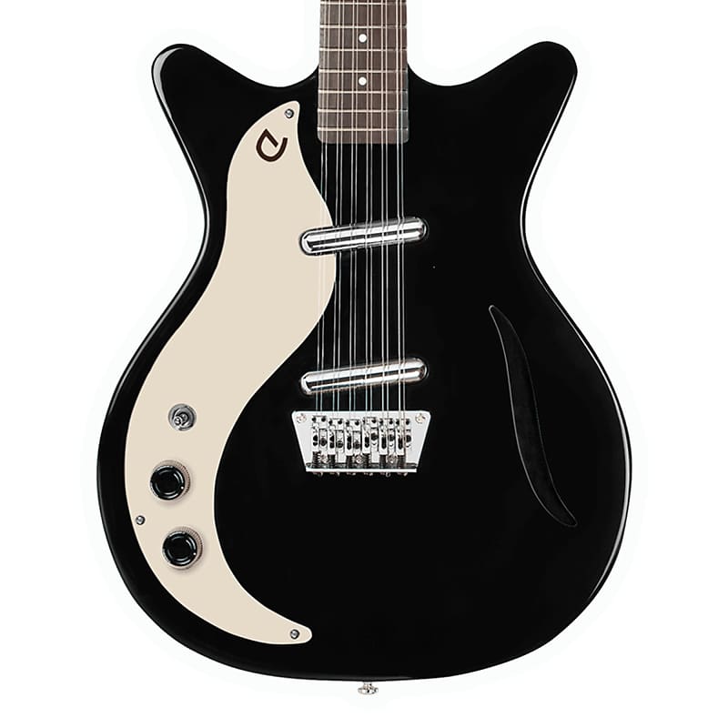 Danelectro '59 Vintage 12-String Left Handed Guitar - Black - | Reverb