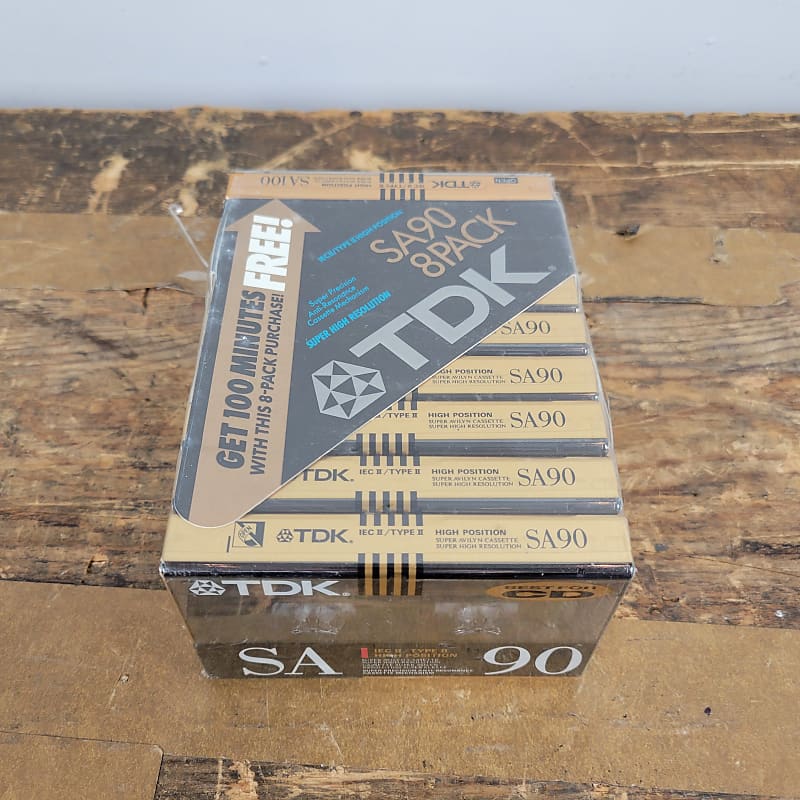 Set of Eight TDK SA90 Cassette Tapes & One Bonus SA100 Tape | Reverb