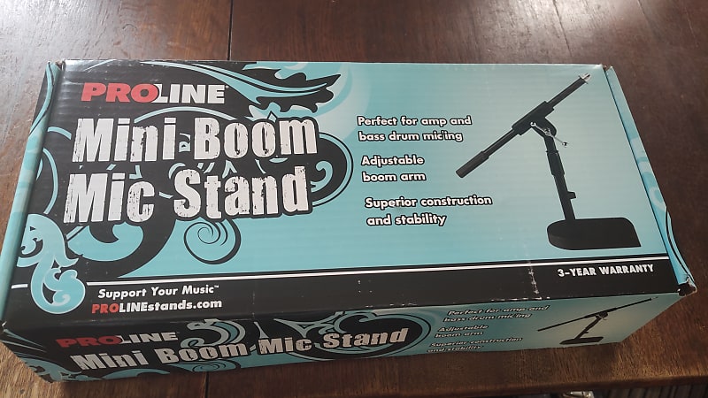 Proline MS112BK Mini Boom Mic Stand | Reverb