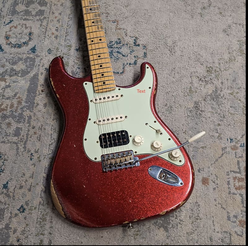 Fender Custom Shop Stratocaster 2008 - Red Sparkle, Relic | Reverb