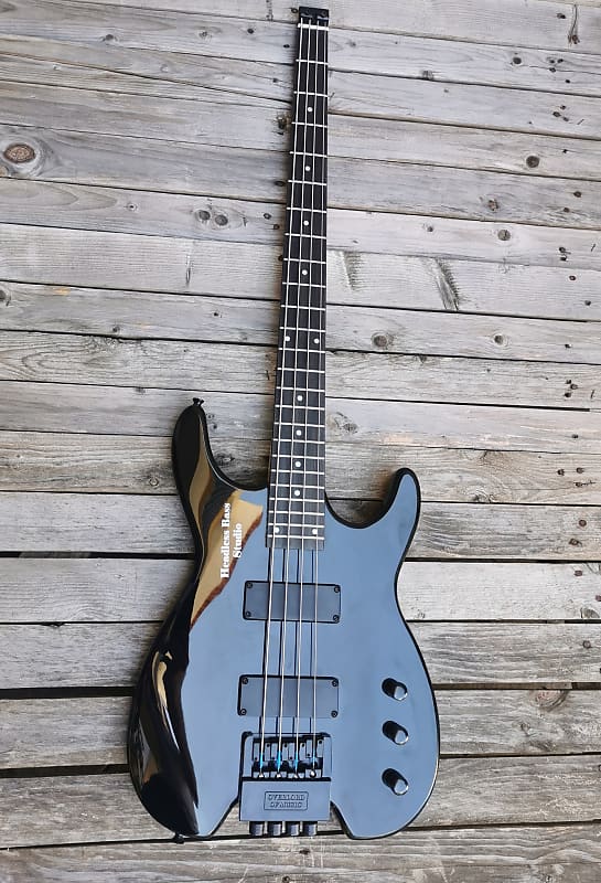 Headless Bass Studio Black 24 Frets like Riverhead or | Reverb